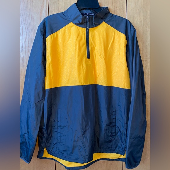 Holloway | Jackets & Coats | Yellow Grey Windbreaker Jacket | Poshmark